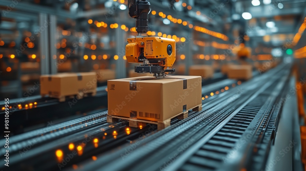 Robotic picking system with adaptive grippers sorting packages in a ...