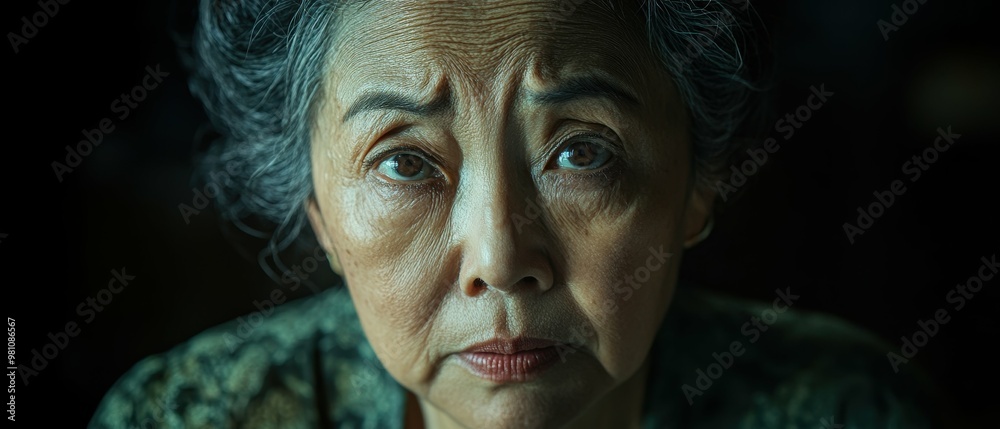 Harsh unforgiving lighting accentuates the tired, strained expressions ...