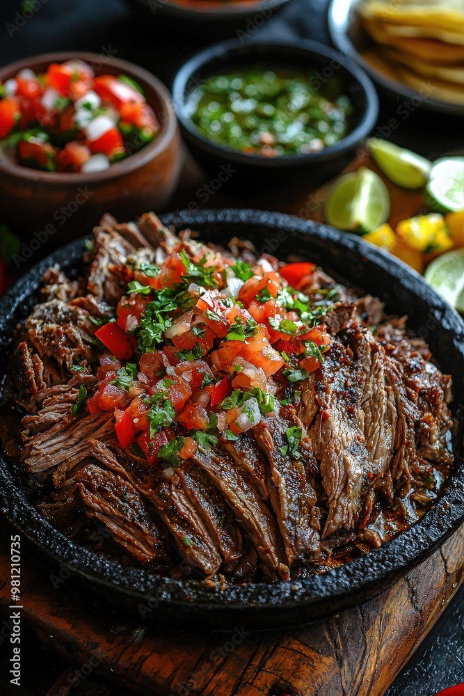 Barbacoa - Slow-cooked meat, traditionally lamb or goat, steamed in an ...