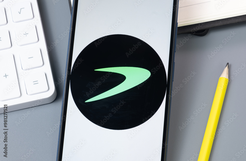 New York, USA - 30 August 2024: Tellor TRB Logo on Phone Screen, Crypto ...