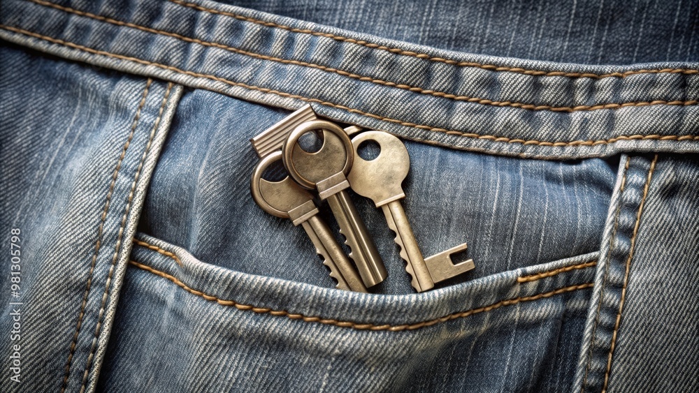 Big keys in a pocket not fitting , oversized, keys, pocket, too big ...