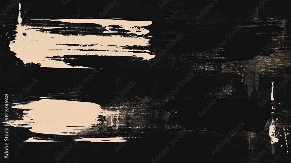 Grunge dark black sketch templates featuring rough paint brush textures ...