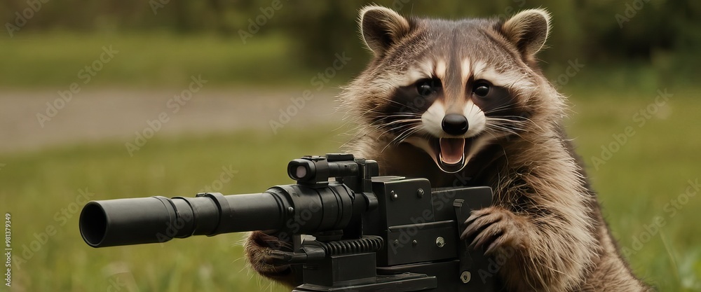 Raccoon Sniper An Unlikely Marksman Amidst the Wonders of Natures Great ...