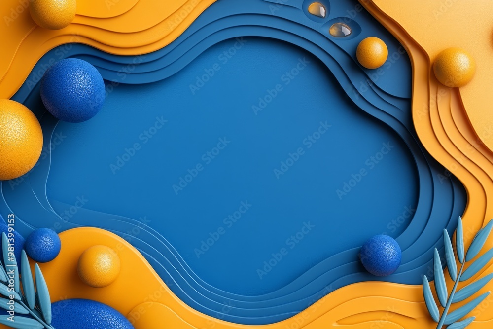 Poster Balance of colors and design elements creates visually appealing ...