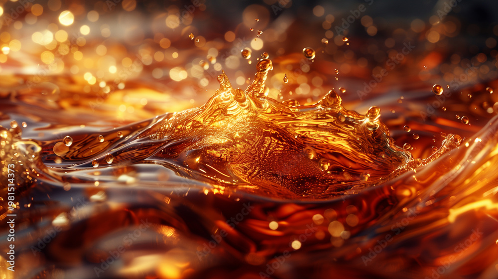 whiskey liquid background wallpaper, close up texture amber brown gold ...