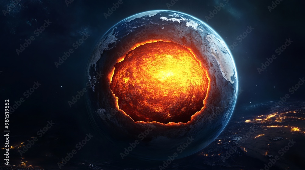 The Earth's core is composed of an inner core and an outer core. The ...