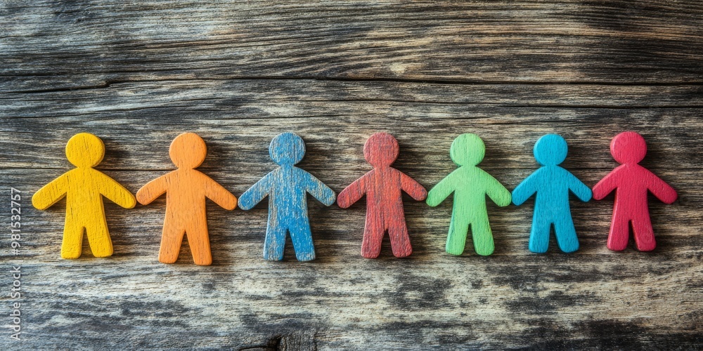 This vibrant image symbolizes connection and inclusion, showcasing ...