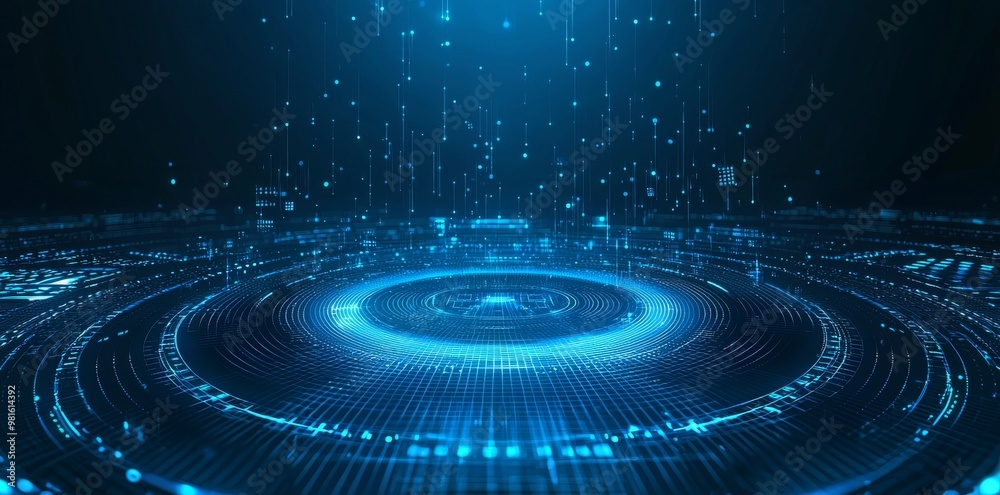 The hi tech panel design will be used as a horizontal space for ...