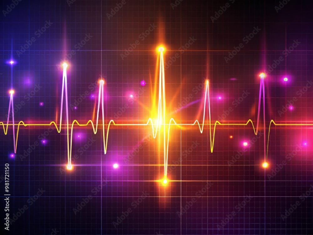 A dramatic and dynamic ECG protocol visualization with a bold and ...
