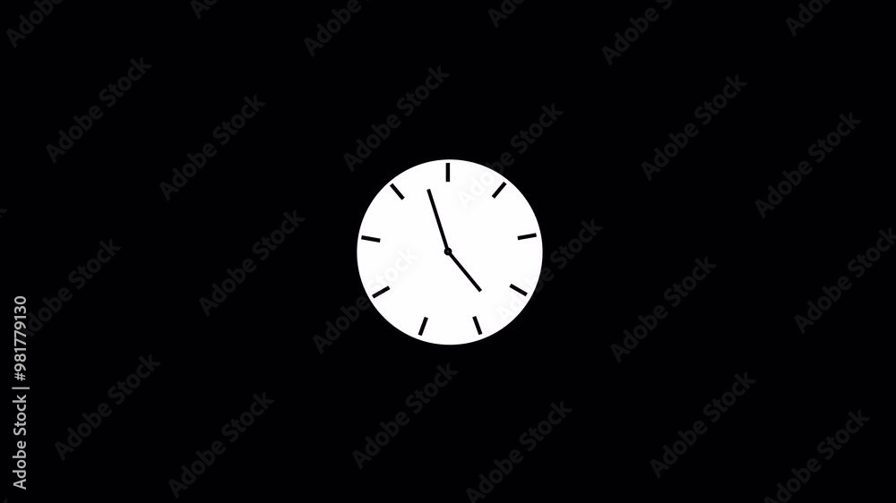 Analog clock animation background video,4k animated analog clock ...