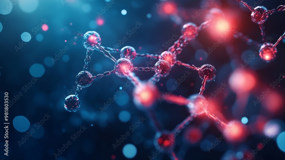 A detailed diagram of a protein molecule, showcasing its intricate ...