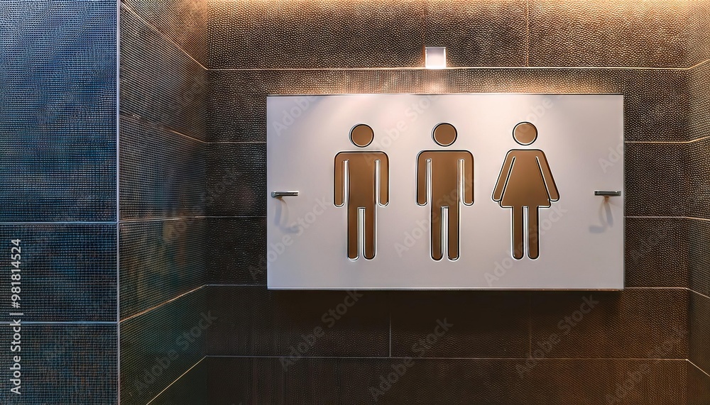 Universal Gender-Neutral Bathroom Signage for Inclusivity Stock ...