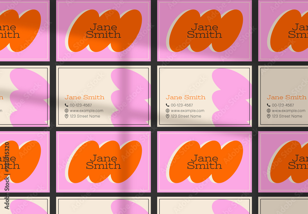 Modern Business Card Layout Stock Template | Adobe Stock
