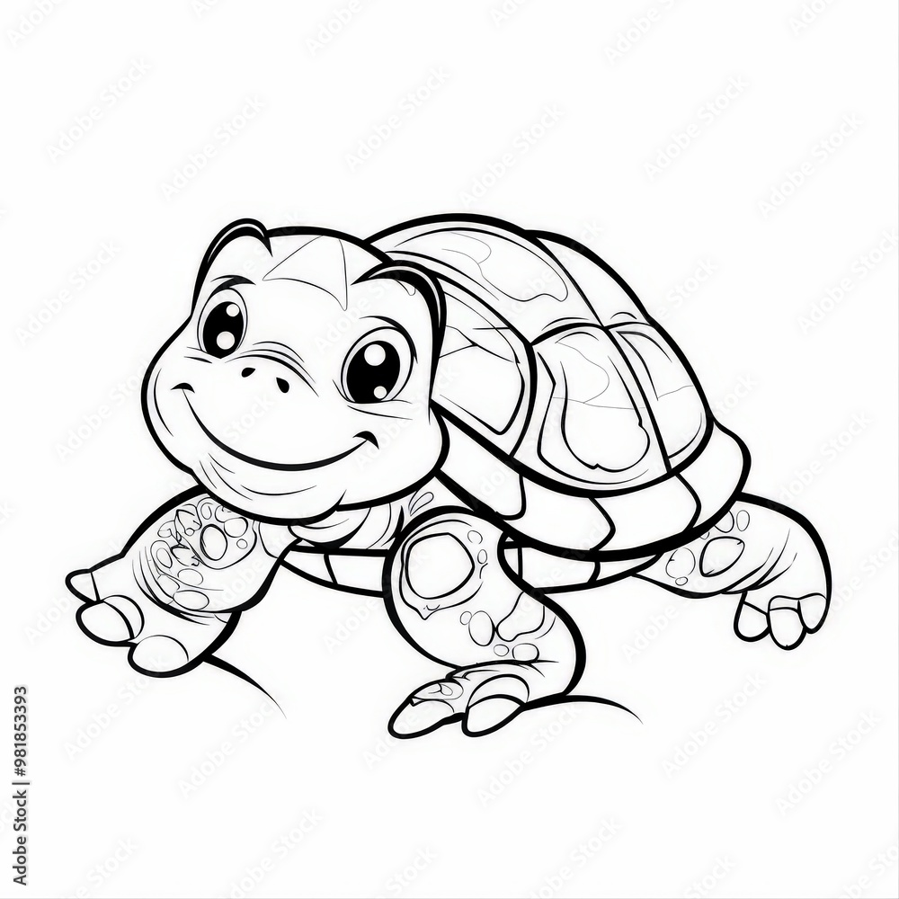 Coloring Pictures Of Cartoon Turtles Coloring Page With Cartoon Sea