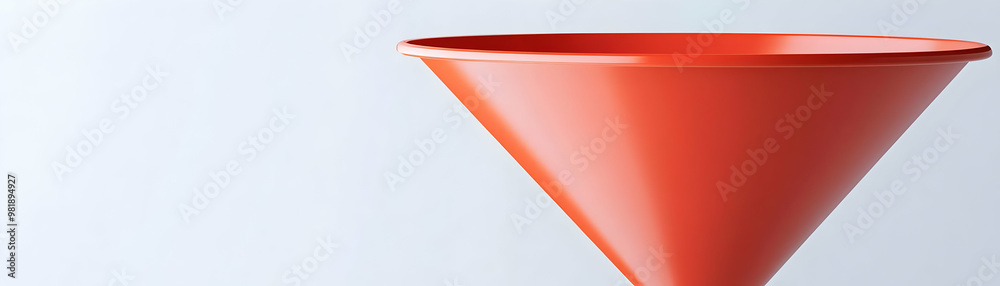 Voter Engagement Funnel Concept: Medium Shot of Funnel Shaped Frame ...