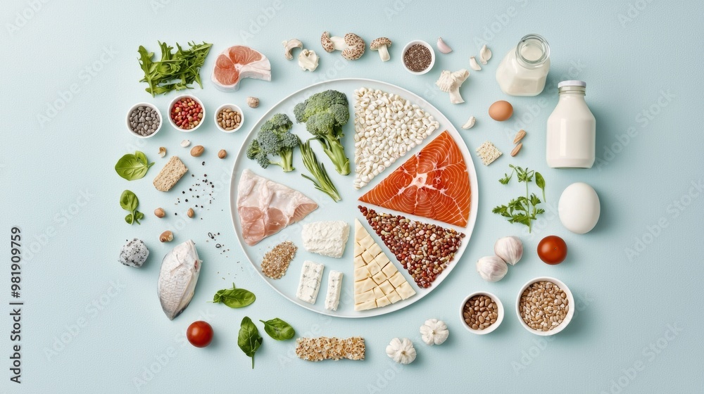 Comprehensive Balanced Diet Infographic: Food Group Pie Chart with ...