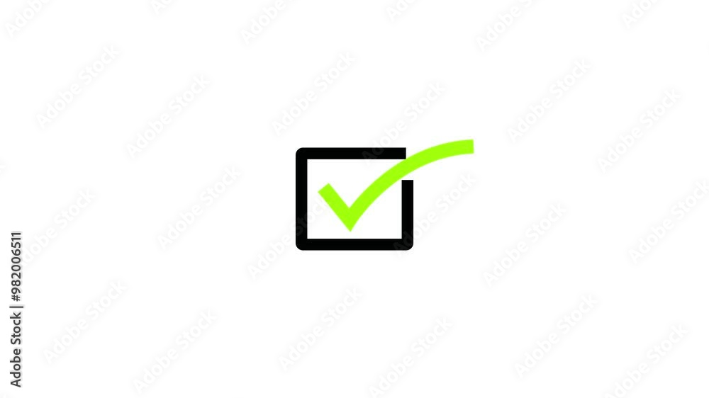 Vídeo do Stock: Check mark symbol. approved tick mark icon, success ...