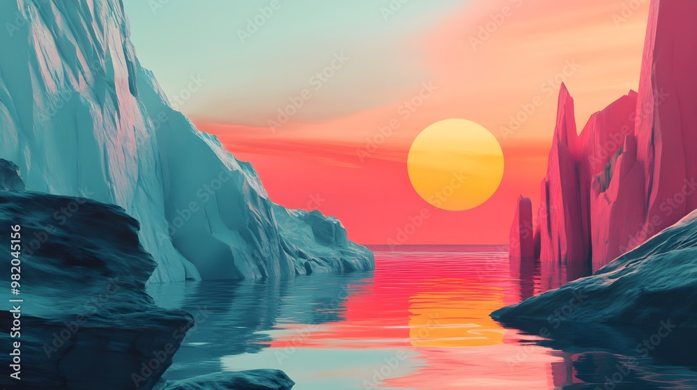 Viewport Adaptability Scene – A vibrant graphic that adjusts seamlessly ...