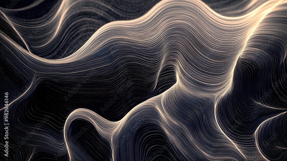 Bezier Path Extravaganza – An elegant, flowing design created using ...