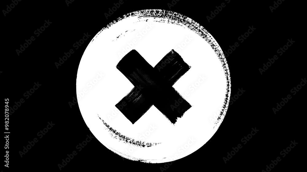 seamless 4K loop motion graphic red caution warning stop danger ...