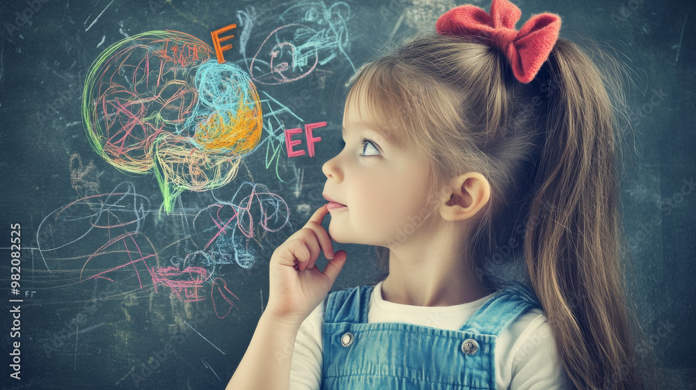 Executive Functions (EF) concept, featuring an EF icon in hand ...