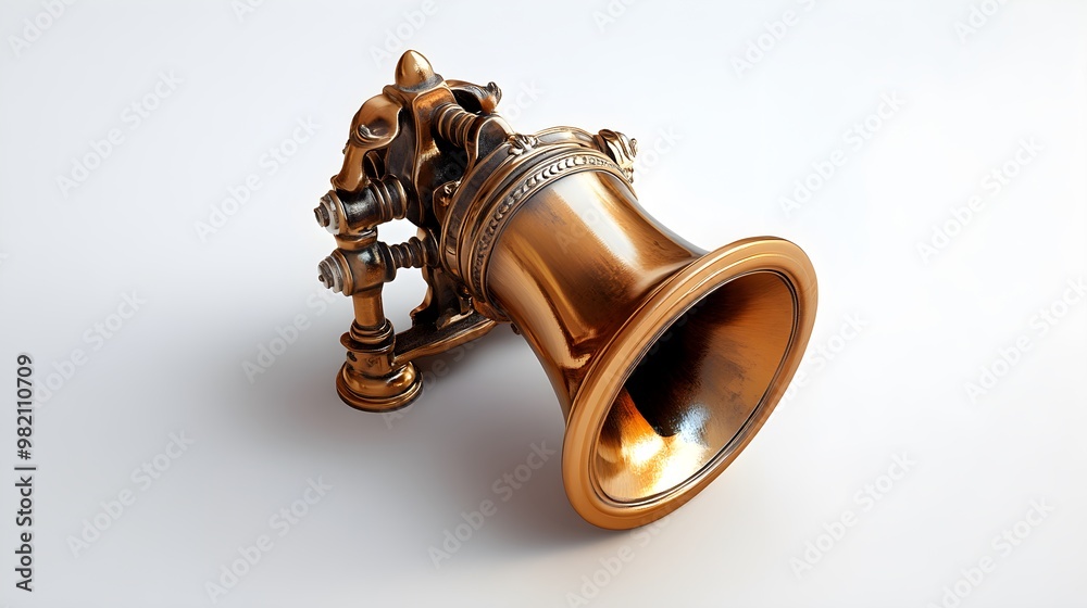 Professional-grade, high-resolution bell image with intricate textures ...
