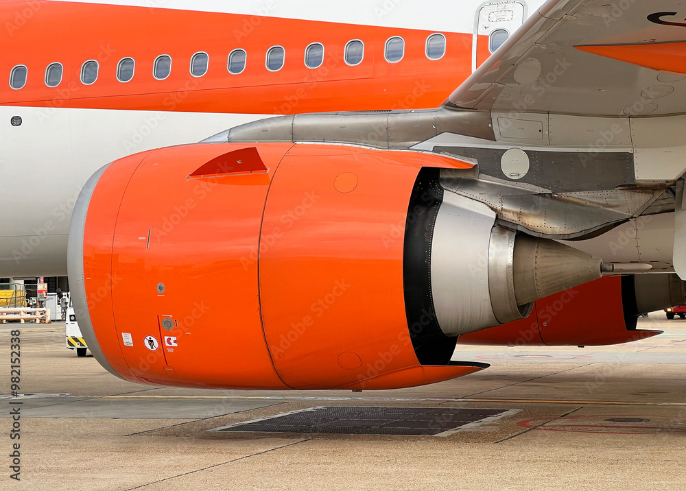 EasyJet Airbus A321 NEO CFM Leap 1A Jet Engine Stock Photo | Adobe Stock