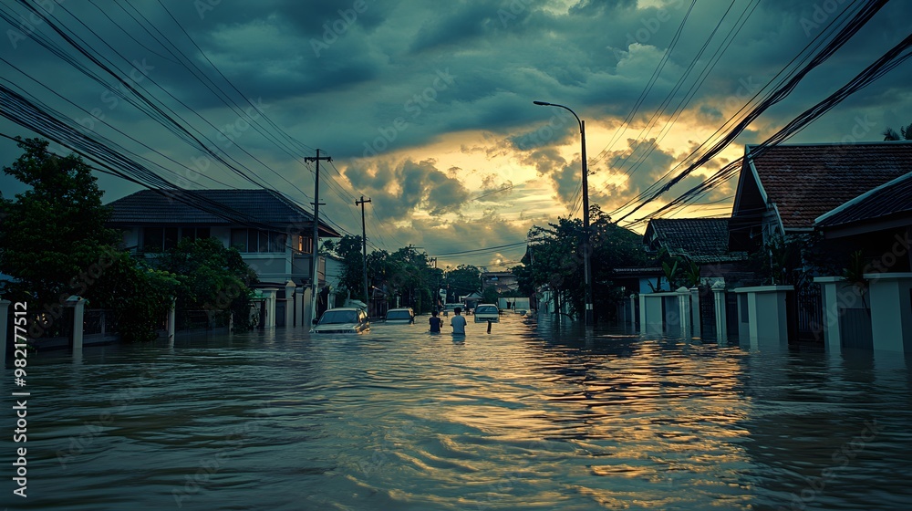 Devastating Flood Calamity in Thailand: Submerged Homes, Stuck Vehicles ...