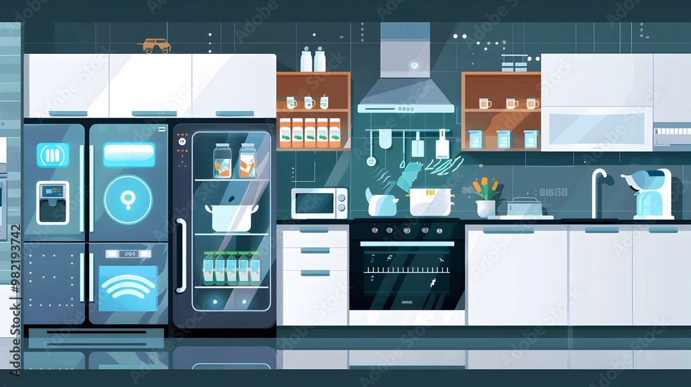 Interconnected Smart Kitchen with Automated Appliances and Intelligent ...
