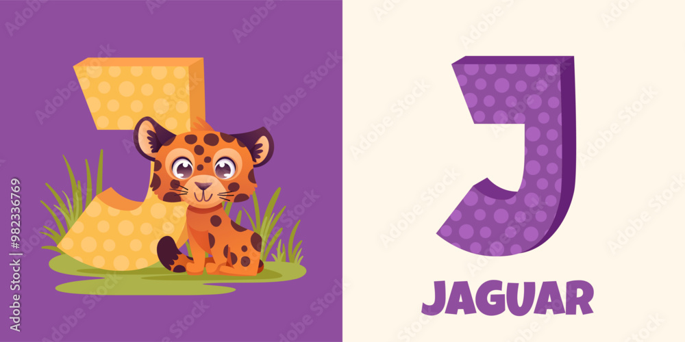 Alphabet cards for baby. Cute English learn cards collection for kids ...