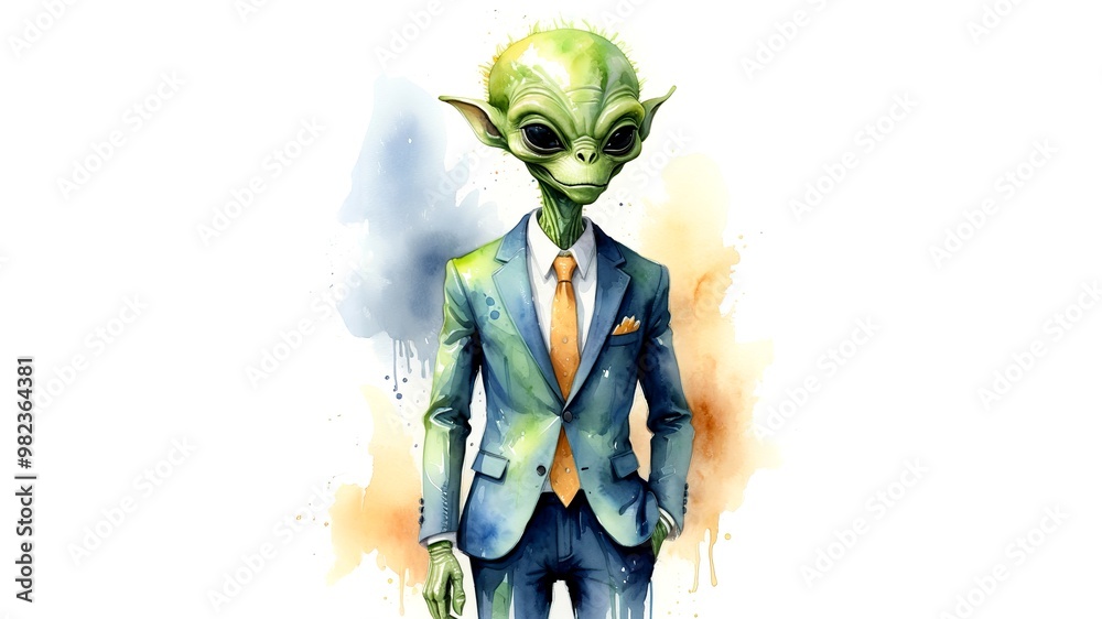 Alien in a Suit: An Extraterrestrial Businessman - an alien in a ...