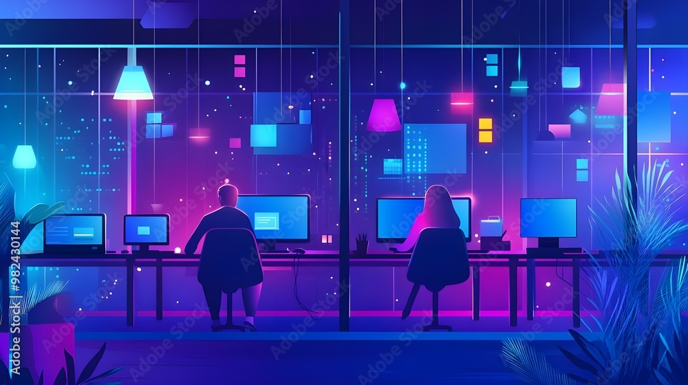 right to work in Canada. Work permit. Work visa. modern vector ...