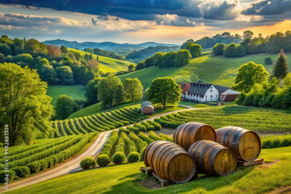 Kentucky's picturesque countryside unfolds with rolling hills, vibrant ...