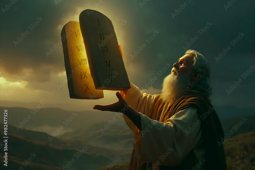 God gave Moses the Ten Commandments on Mount Sinai, a pivotal moment in ...