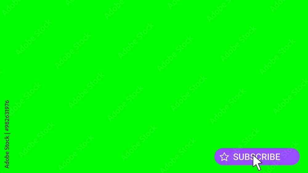 Flat style animation in English of a purple follow button with a heart ...