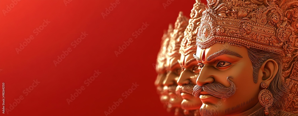Happy Dussehra. Ravan ten heads face with Dussehra is a major Hindu ...