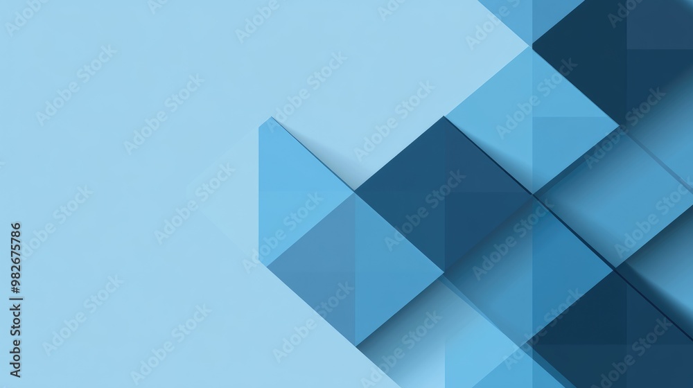 Blue background featuring a flat design of a check with shadow effects ...