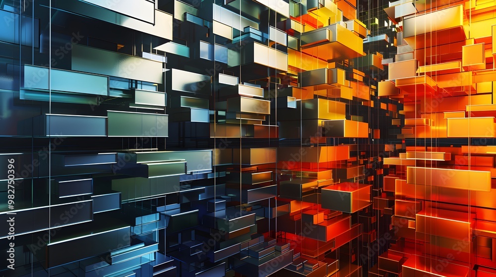 A sophisticated, layered storage system with files organized in a ...