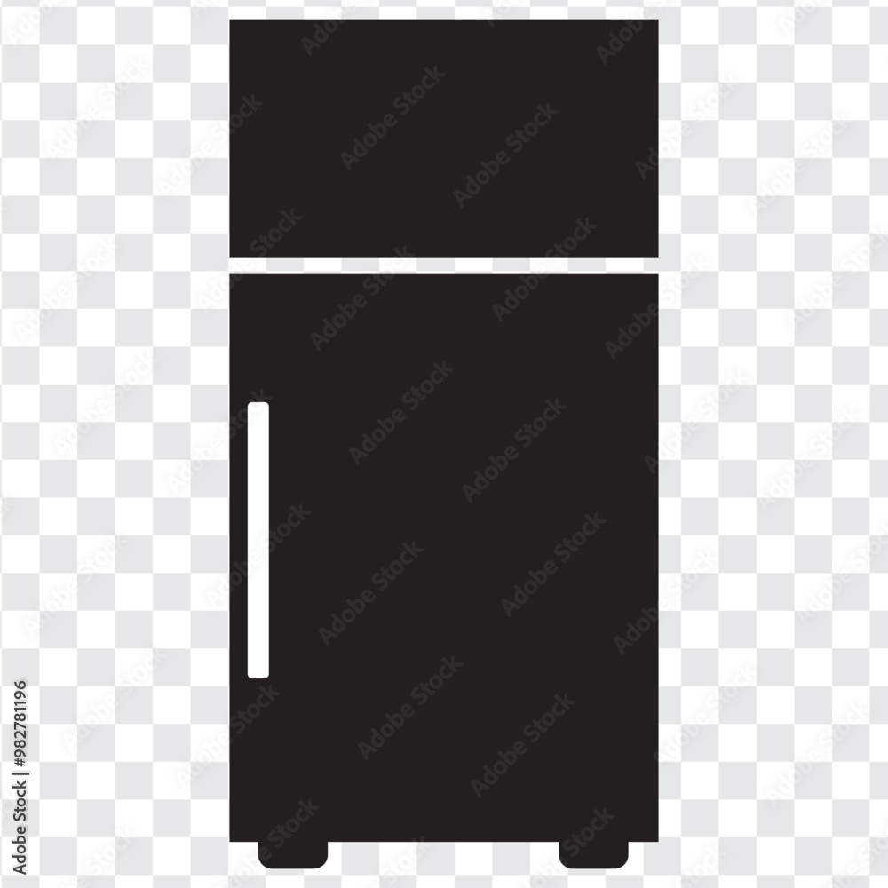 refrigerator appliance kitchen icon symbol food cold household cooler ...