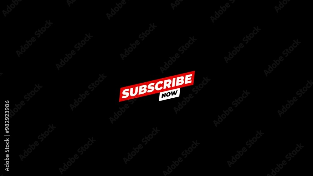 Looping animation of the text "SUBSCRIBE". 3d 4k. subscribe on a ...