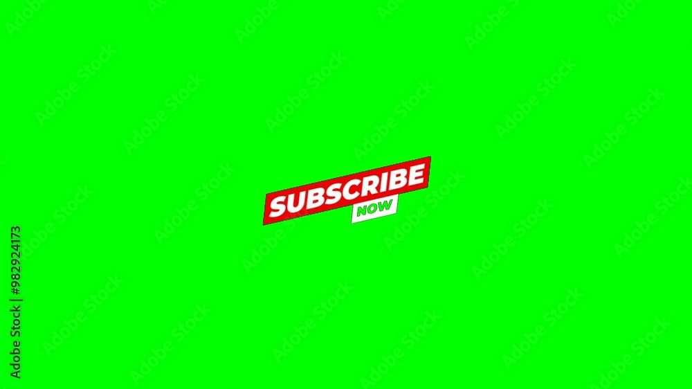 Looping animation of the text "SUBSCRIBE NOW". 3d 4k. subscribe on a ...