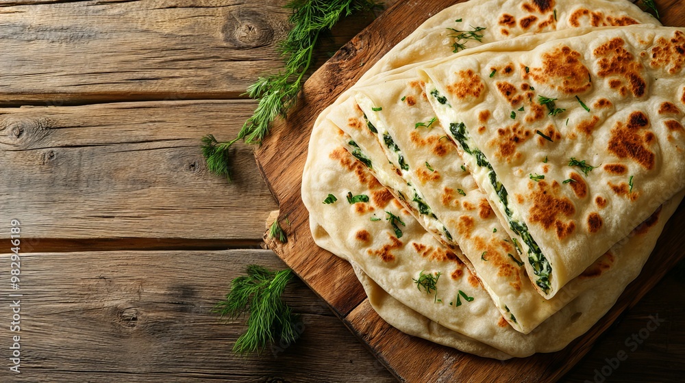 A Gözleme. The most popular Turkish dishes. Thin, savory Turkish ...