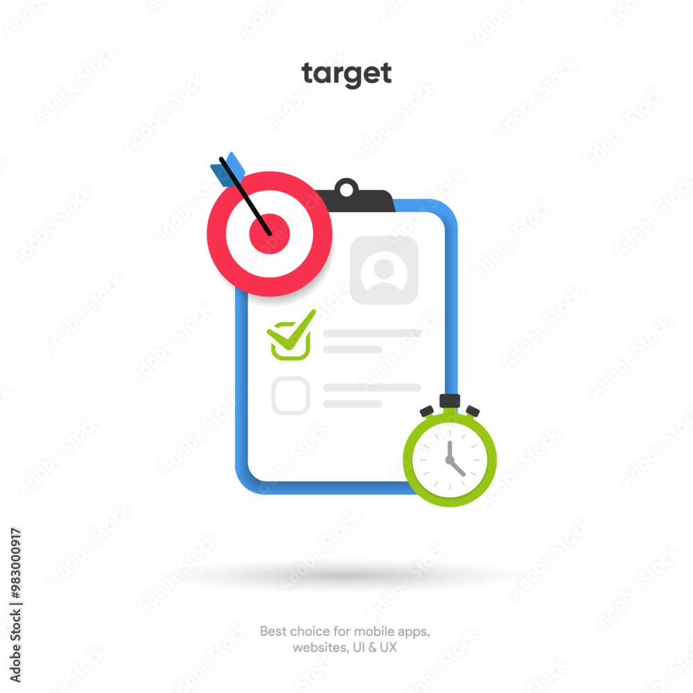 Checklist to success business goal. Tasks clipboard icon. Task done ...