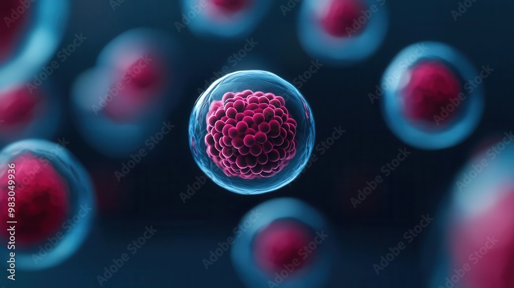 Stem cell transplant procedure visualized with digital and medical ...