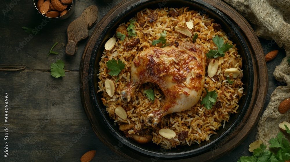 indian meat biryani, Spicy mutton biryani food photography, The ...
