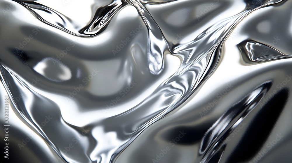 A metallic 3D surface where vertex normals control how the light ...