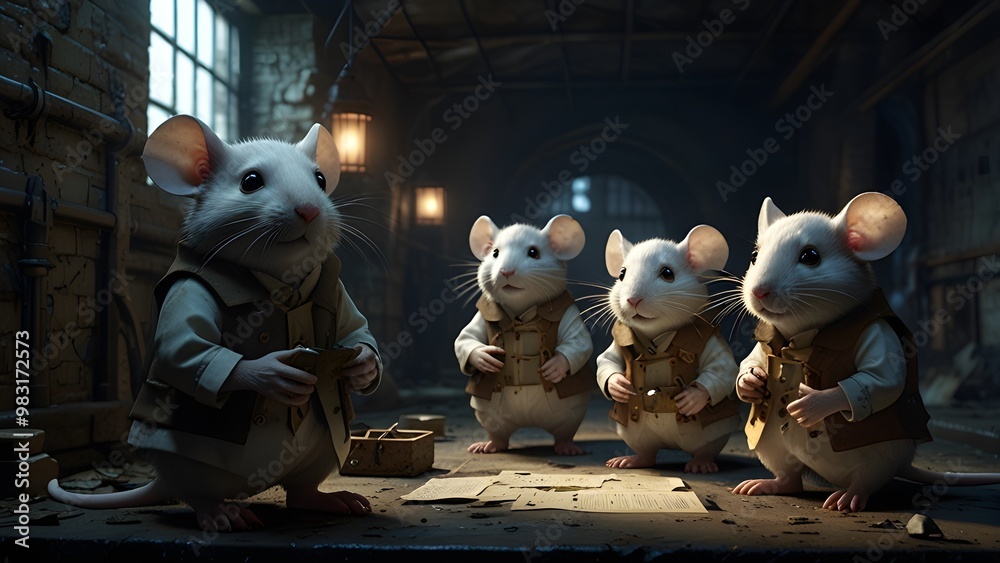 Deep in the abandoned sewers, the White Mouse Gang plots their next ...