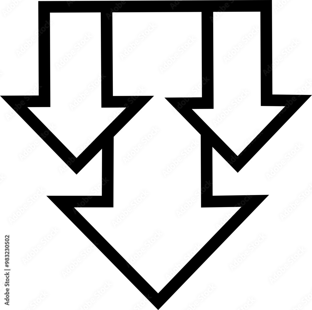 Decrease icon in Line. isolated on transparent background Contains such ...