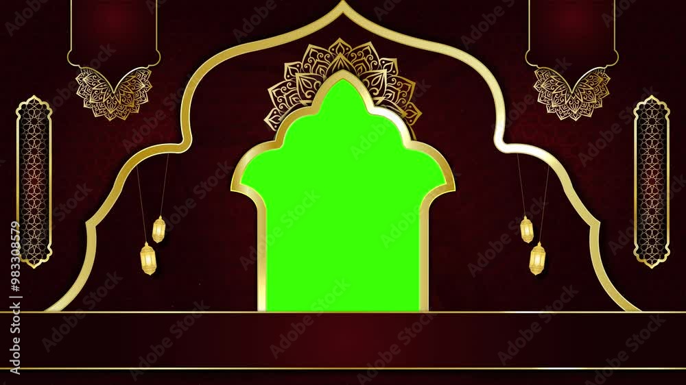 animated luxury islamic background , muslim mosque , islamic design ...