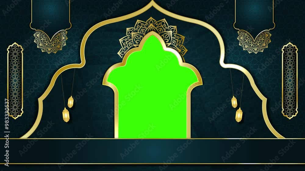 animated luxury islamic background , muslim mosque , islamic design ...